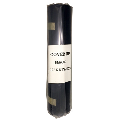 COVER UP 12" X 5yd - BLACK | Colman and Company