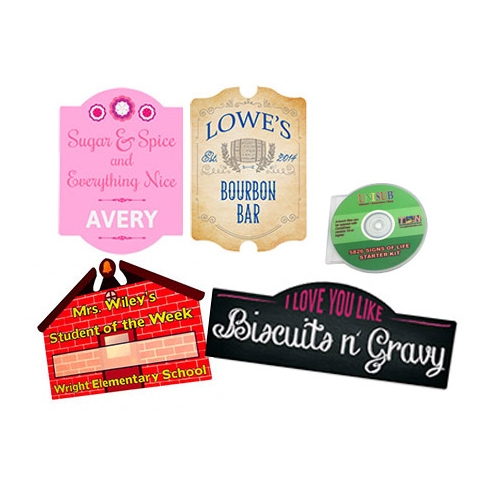 Starter Hardboard Sign Kit w/CD-ROM - Unisub | Colman and Company